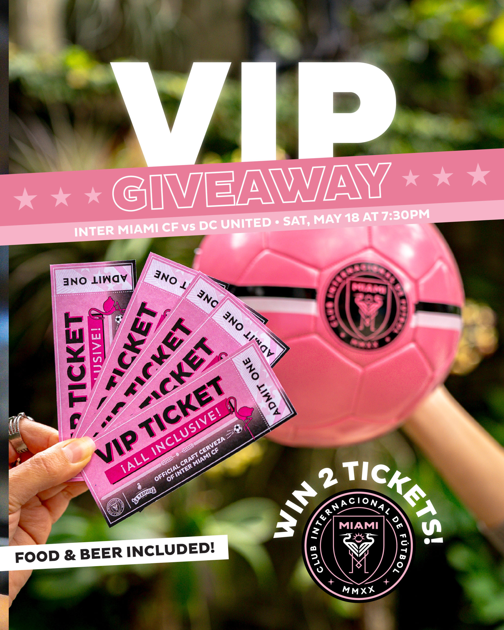 GIVEAWAY: WIN 2 VIP tickets to the IMCF vs DC United match!
